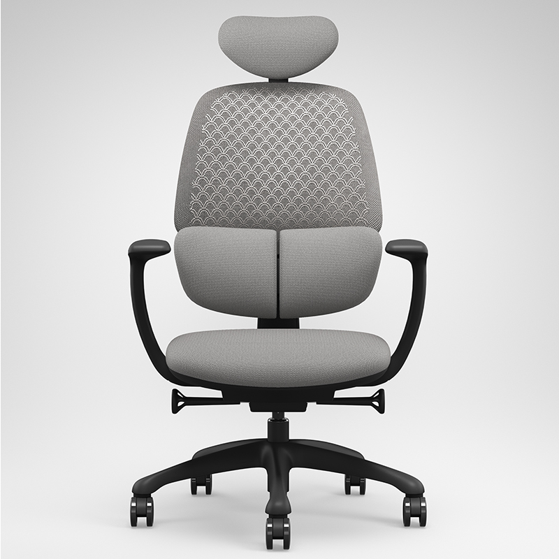High Back Swivel Ergonomic Mesh Staff Office Chair With Headrest Fk008 ...